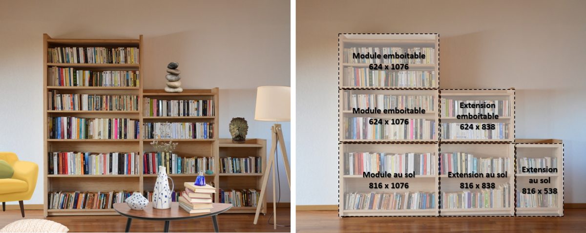 Meubles modulables & transformables montage sans clous ni vis